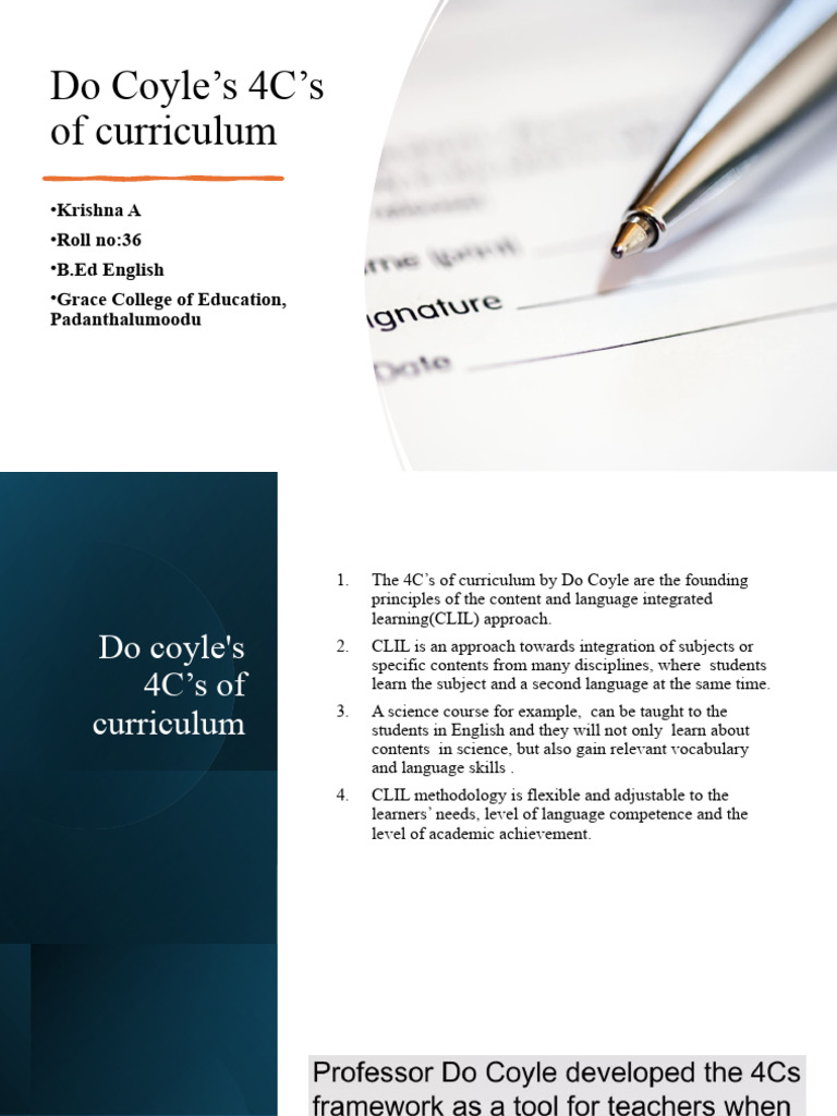 Do Coyle 4CS of Curriculum | PDF | Curriculum | Learning