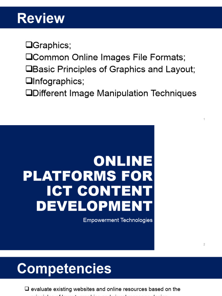 QW6 Online Platforms For ICT Content Development New 2.1 | PDF | Online ...