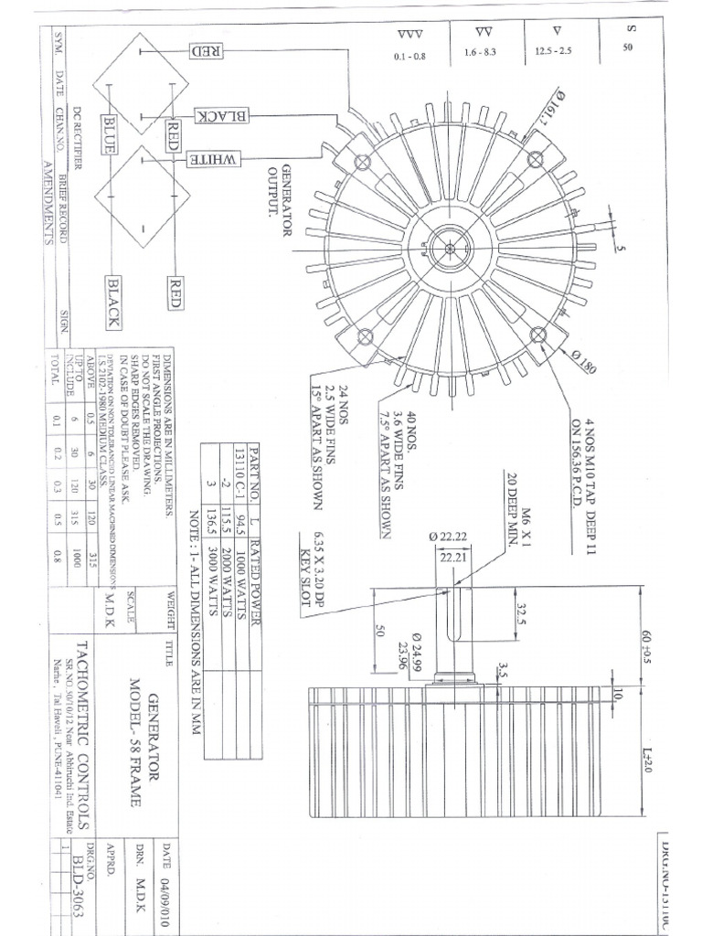 58 Frame Alternator | PDF