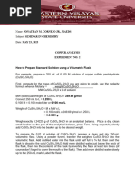 Lab Report On Colorimetry of Copper Sulfate Solutions | PDF ...