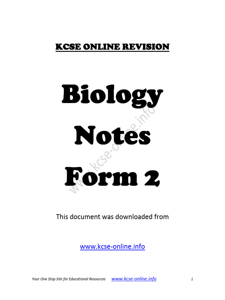 Biology Form 2 | PDF | Atrium (Heart) | Artery