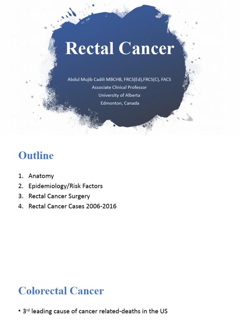 Rectal Cancer Surgical Insights | PDF | Colorectal Cancer | Diseases ...