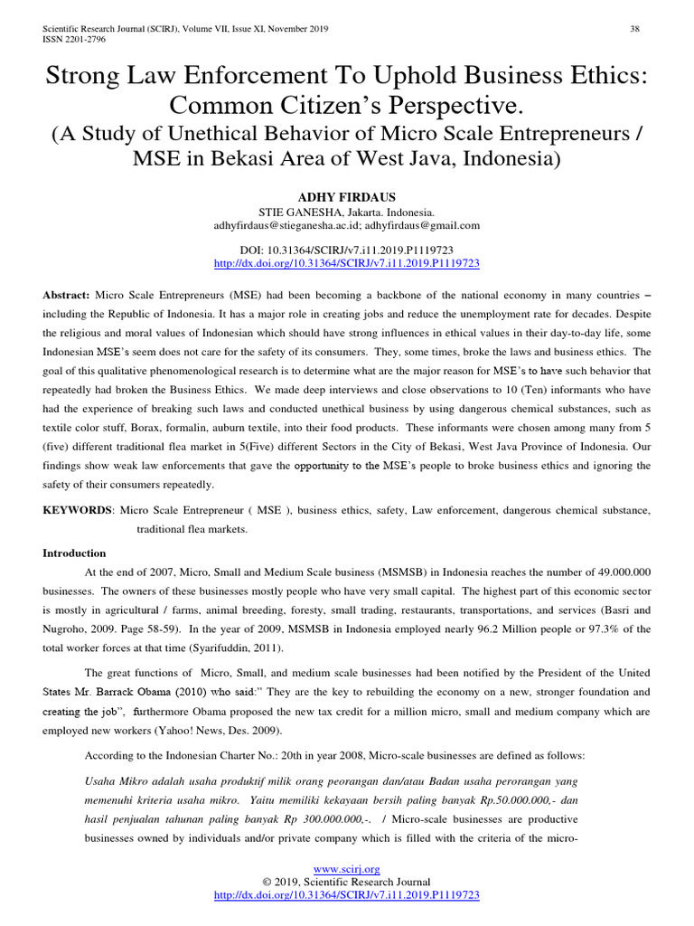 Syukron Marzuqi - Uas Etika Bisnis & Profesi | PDF | Business Ethics ...