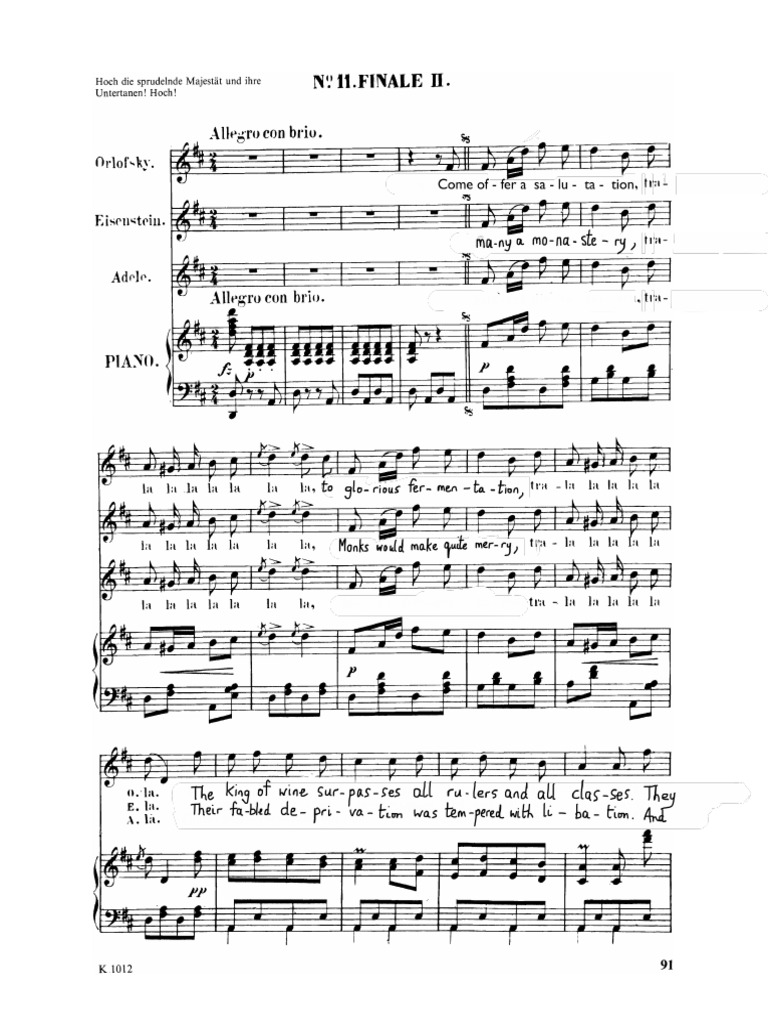 Champagne Trio - English | PDF