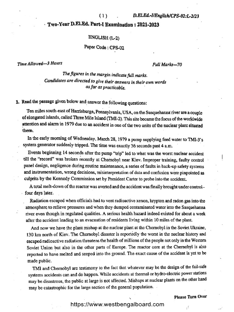 Deled Part 1 English L 2 Cps 02 2023 | PDF