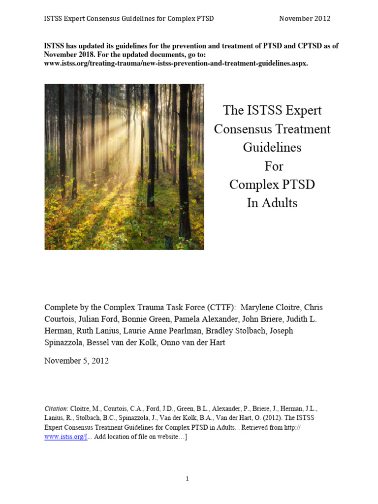 Cloitre,2012_c-ptsd_guidelines | PDF | Complex Post Traumatic Stress ...
