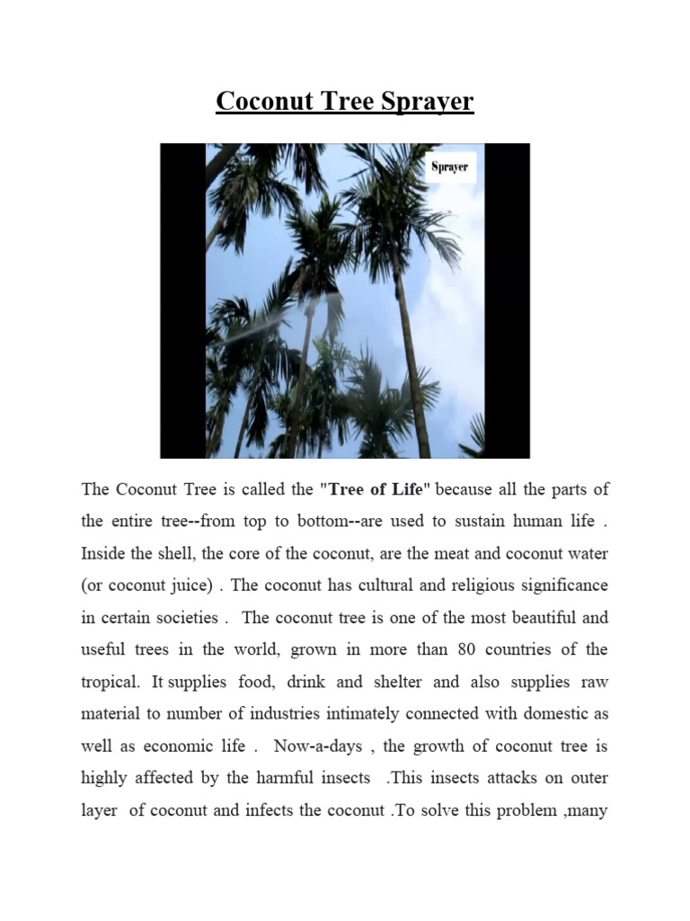 Coconut Tree Sprayer | PDF | Technology & Engineering