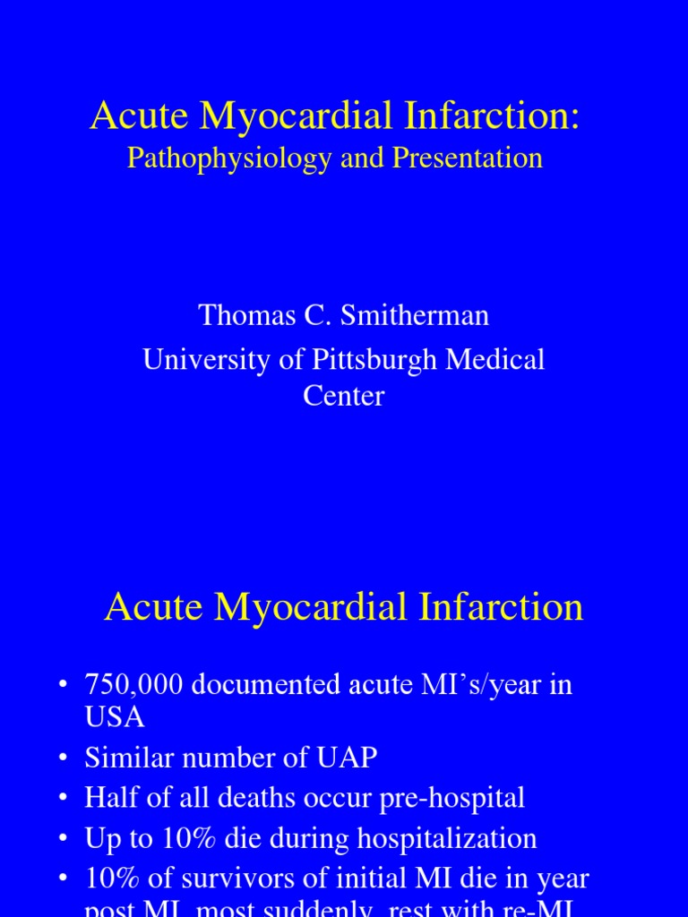 Acute Myocardial Infarction:: Pathophysiology and Presentation | PDF ...