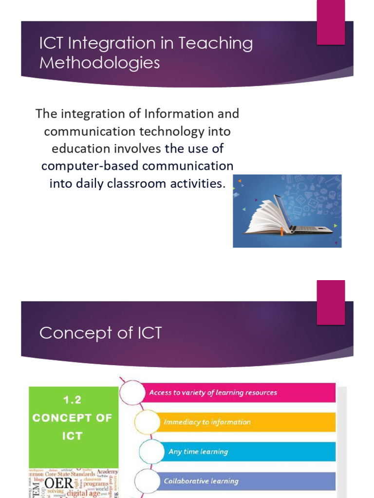 ICT Integration in Teaching Methodologies | PDF | Educational ...