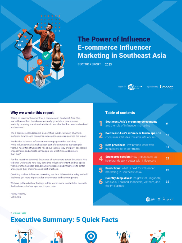 The Power Of Influence E Commerce Influencer Marketing In Southeast Asia 2023 Pdf Marketing