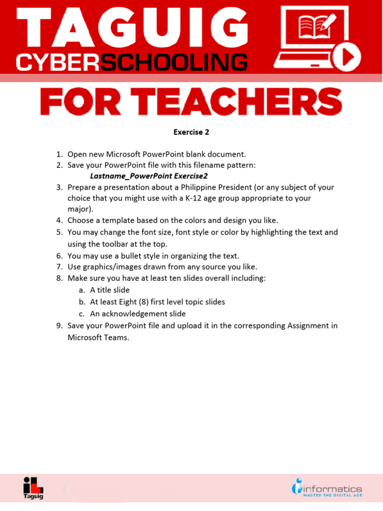 Ms Powerpoint Exercise 2 | PDF