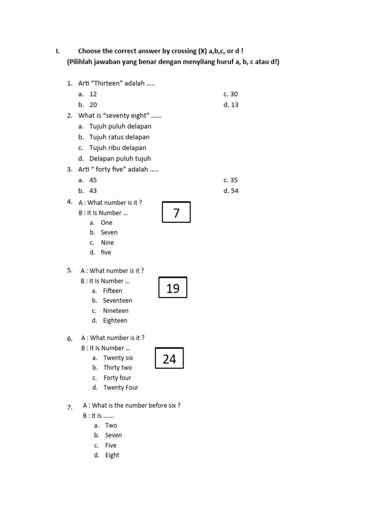 Soal B.Inggris - KLS 4 | PDF | Language Arts & Discipline | Teaching Methods & Materials