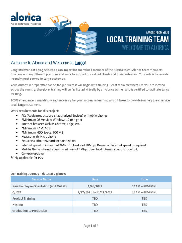 Virtual Training_Welcome Email Attachment | PDF | Digital Technology ...