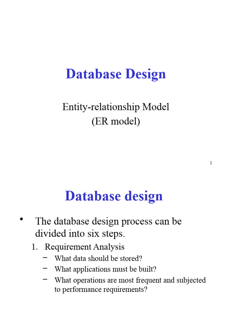 L1-ER Model | Download Free PDF | Databases | Conceptual Model