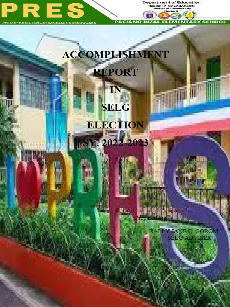 SELG Election Accomplishment Report 2023 | PDF