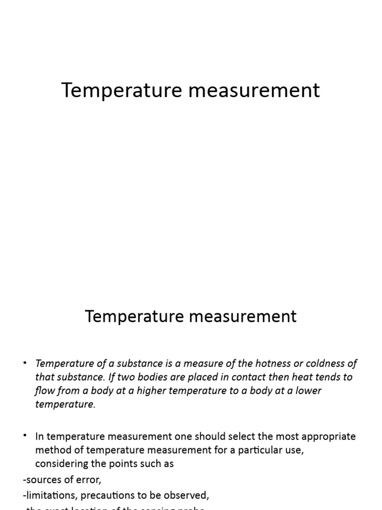 Temperaturemeasurement | PDF | Thermocouple | Electrical Resistance And Conductance