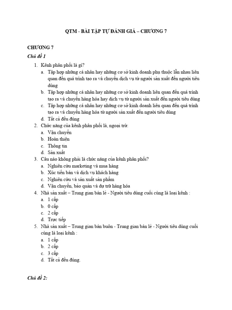 2-QTM-BÃ I Táº P-CHÆ Æ NG 7 | PDF