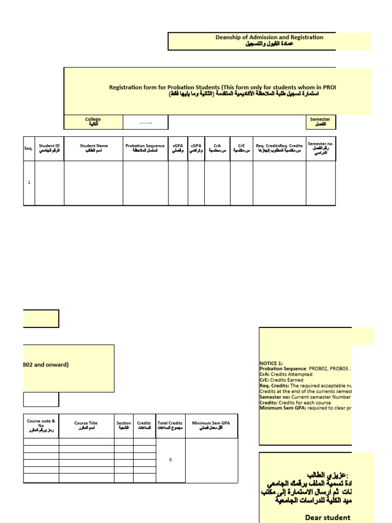 Prob STD Registration | PDF