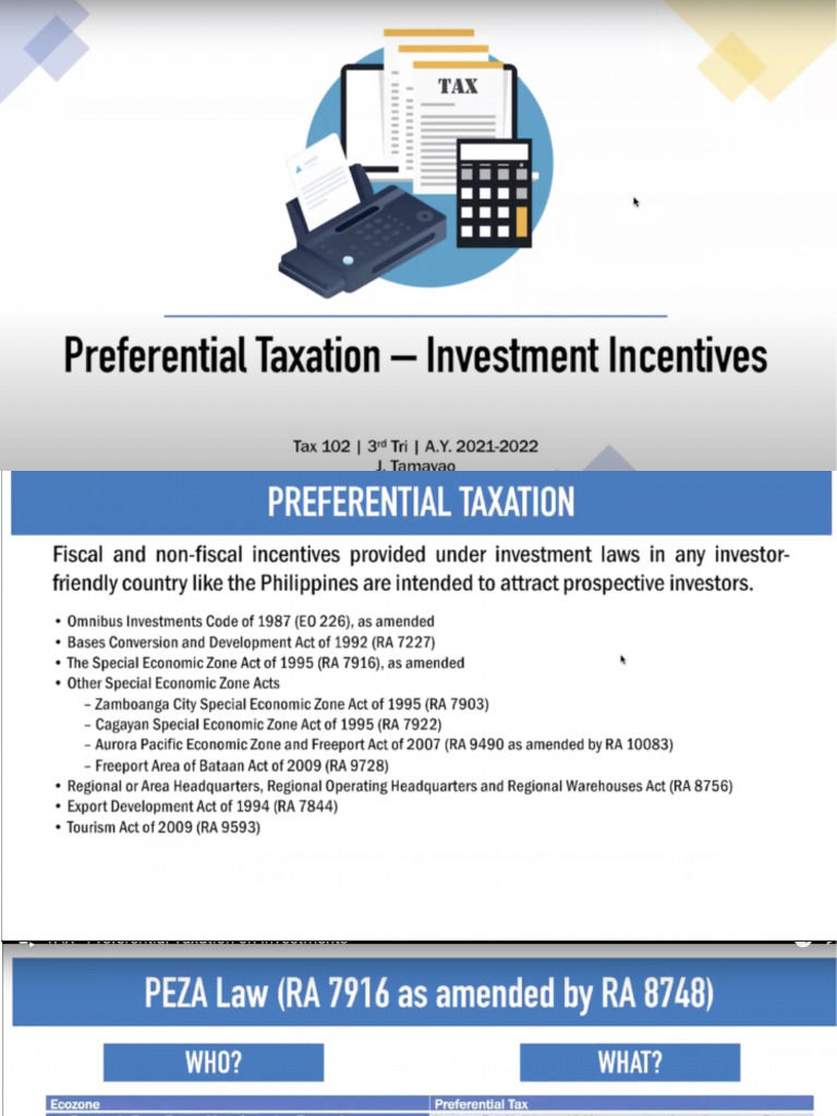 Preferential Tax | PDF