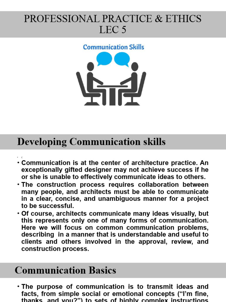 Lec 05 Professional Practice & Ethics - Communication Skills-1 | Download Free PDF ...