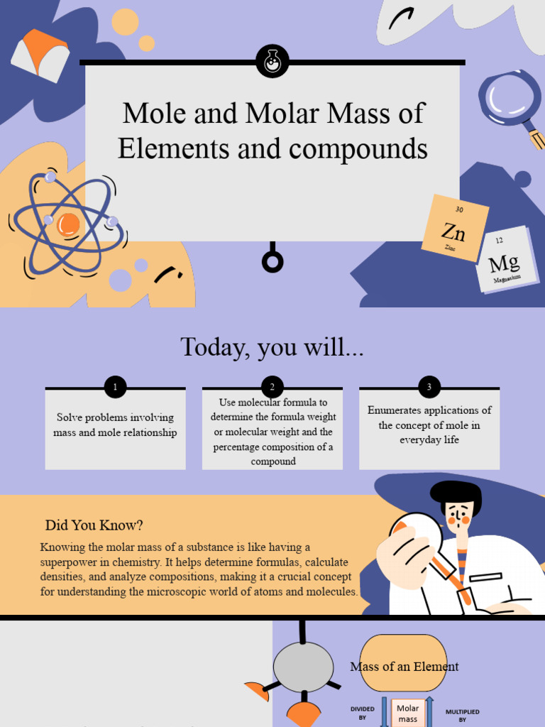 Molar Mass and Stoichiometry Basics | PDF | Mole (Unit) | Molecules