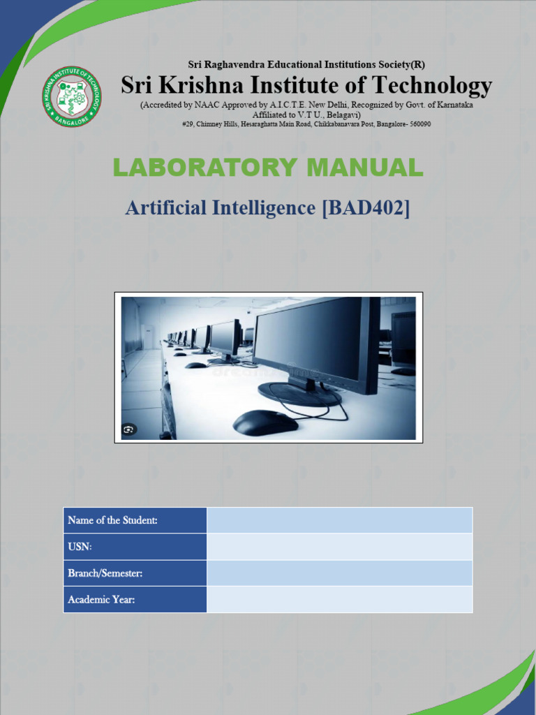 AI Lab Manual | PDF | First Order Logic | Artificial Intelligence