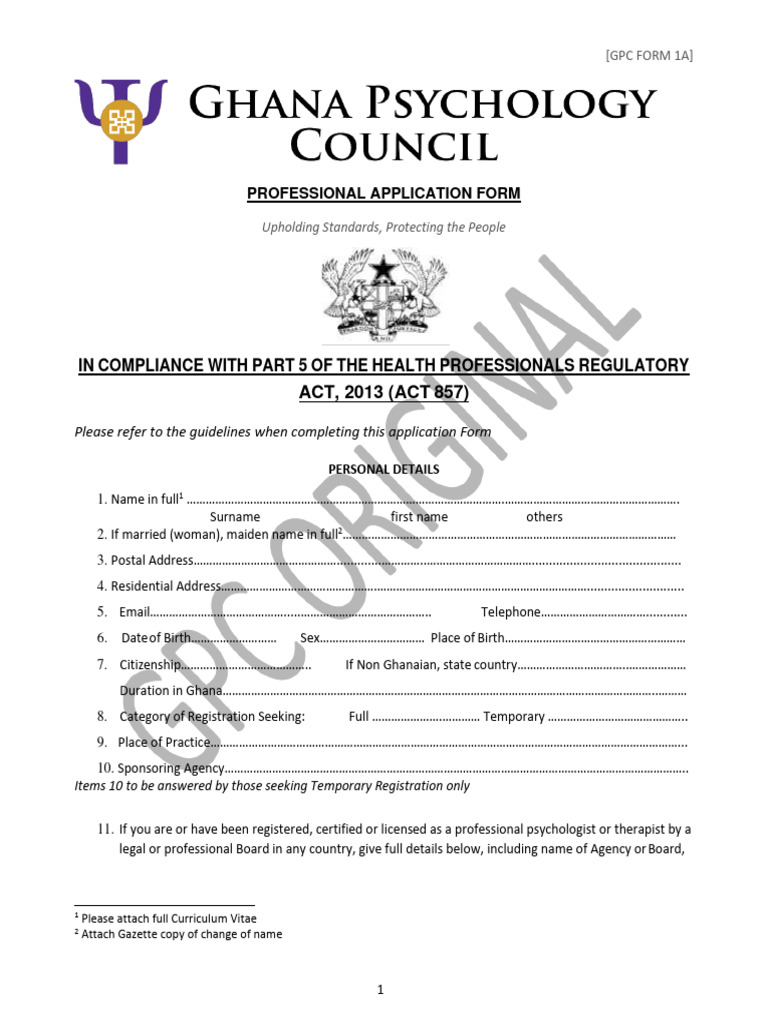 Application Form Professional | PDF | Doctorate | Academic Degree