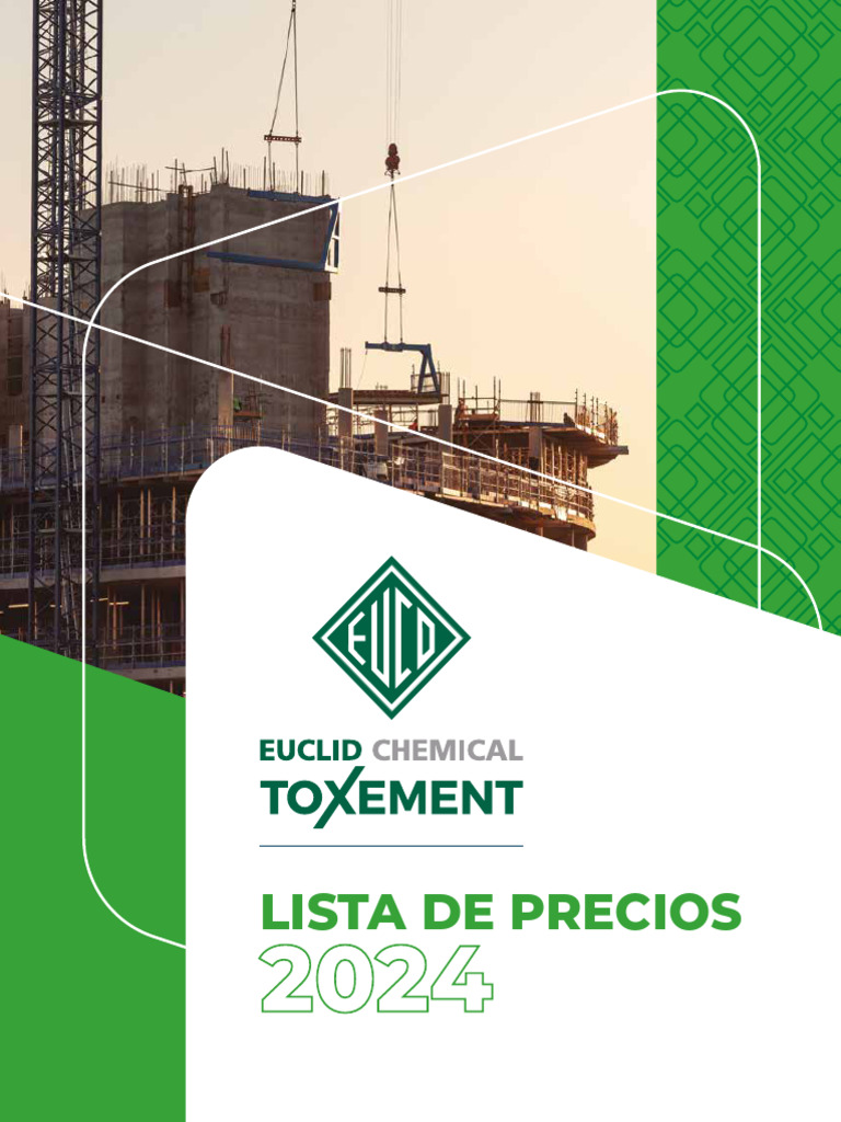 Lista de Precios 2024 TOXEMENT - VI | PDF | Materiales | Ingeniería estructural