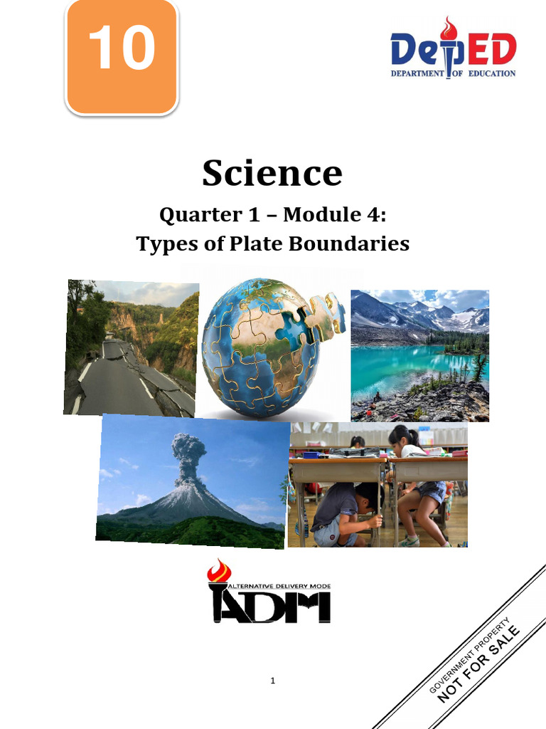 Unit I MODULE 4 SCIENCE 10 | PDF | Plate Tectonics | Tectonics