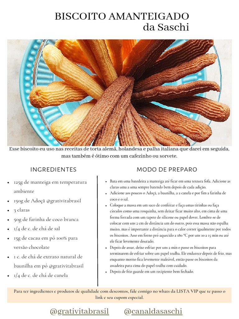 15 - Biscoito Amanteigado Low-Carb e Keto | PDF | Alimentos