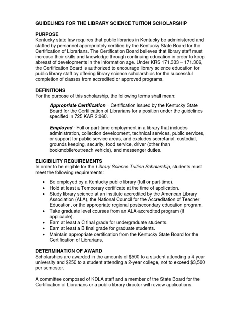 Guidelines Fall 2023 | PDF | Libraries | Librarian