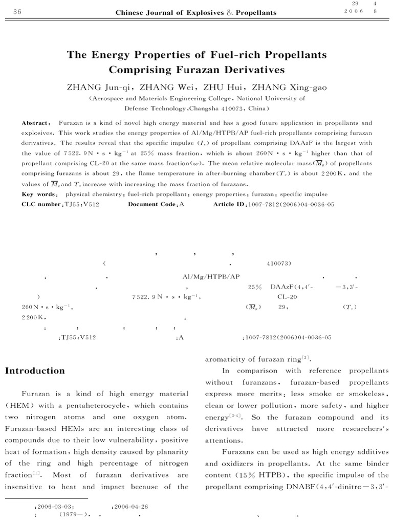 Propellants Formulations | PDF | Rocket Propellant | Propellant