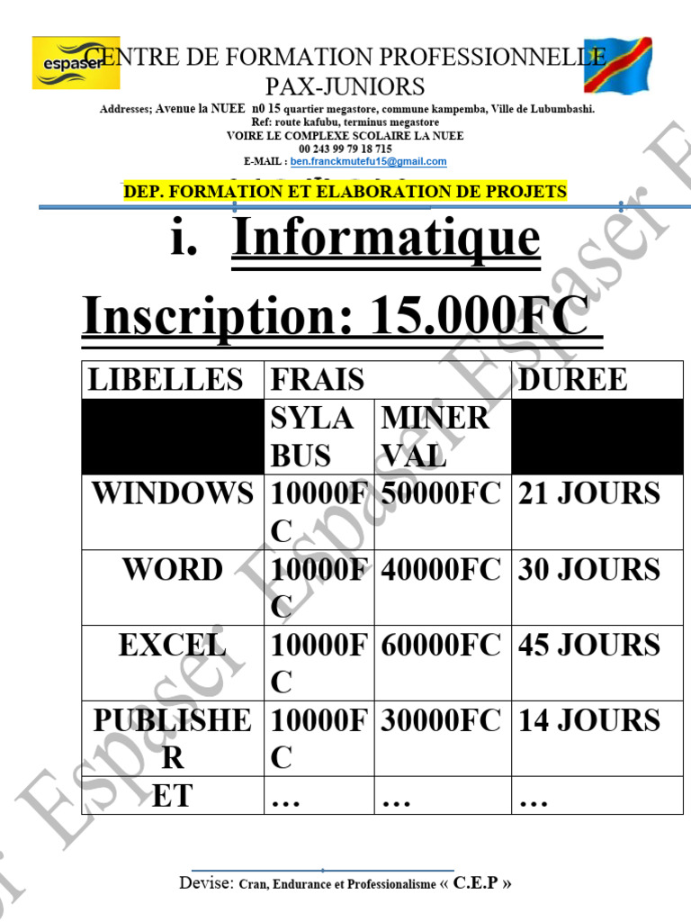 Centre Affichages Informatique | PDF | Finance et gestion monétaire