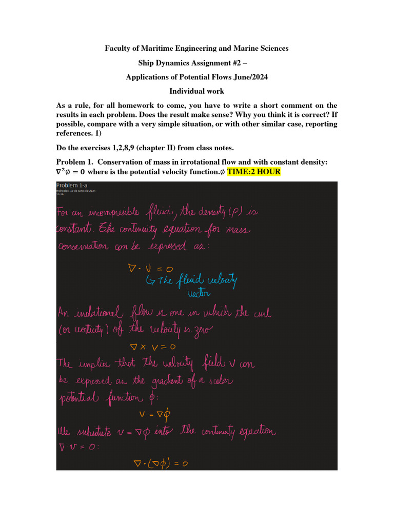 Alarconya Ship Dynamic Ass 2 | PDF | Fluid Dynamics | Waves