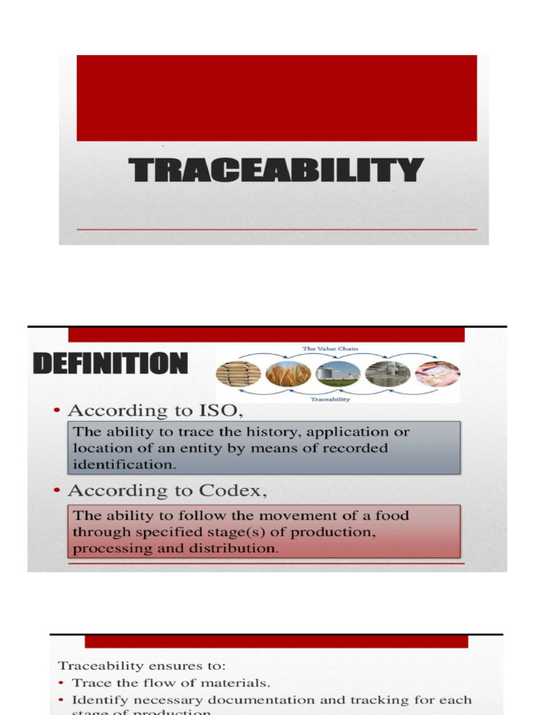 Traceability | PDF