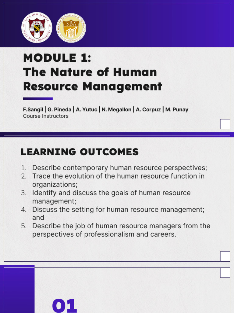 Module 1 - The Nature of HRM | PDF | Human Resource Management | Employment