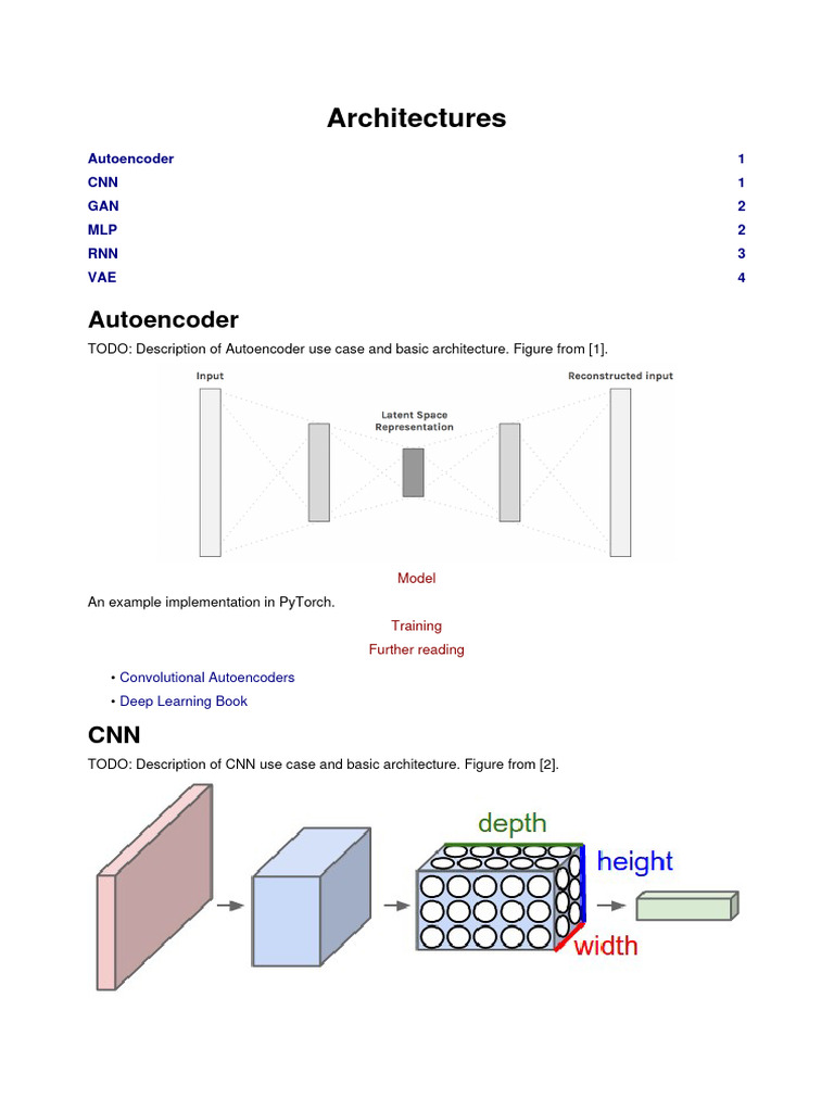 Architectures RST | PDF | Deep Learning | Algorithms