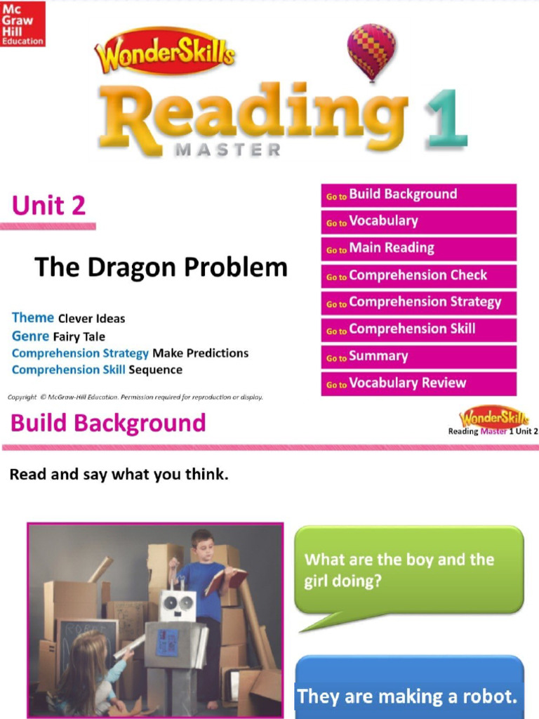 Master 1 Unit 2 The Dragon Problem | PDF