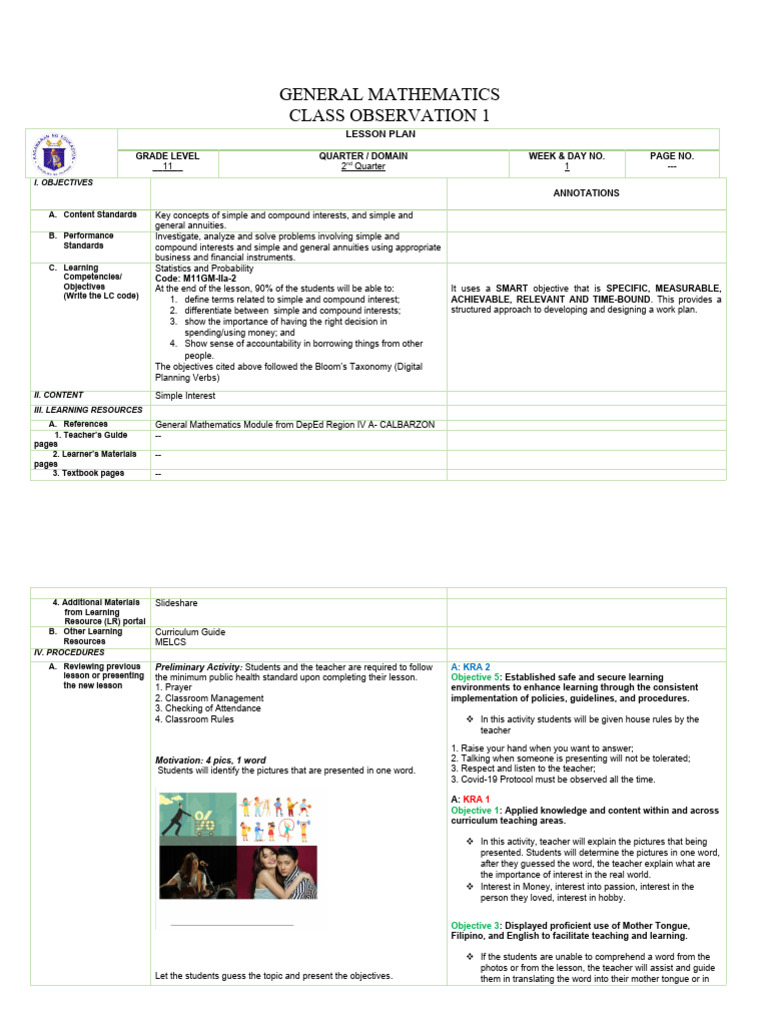 Co1 General Mathematics | PDF | Learning | Nonverbal Communication