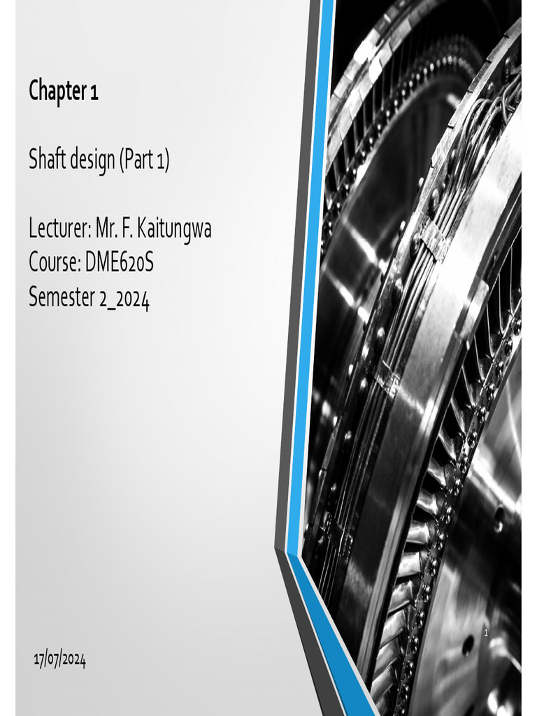 Shaft Design - Part 1 | PDF | Beam (Structure) | Mechanics