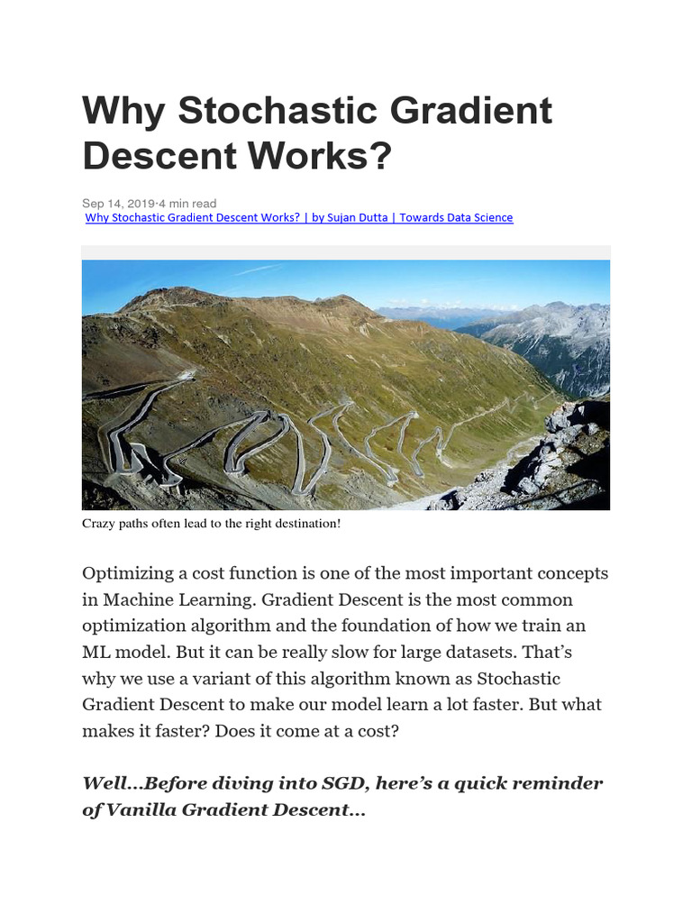 Gradient Descent & Stockastic Gradient Descent | PDF | Computational Science | Computer Programming