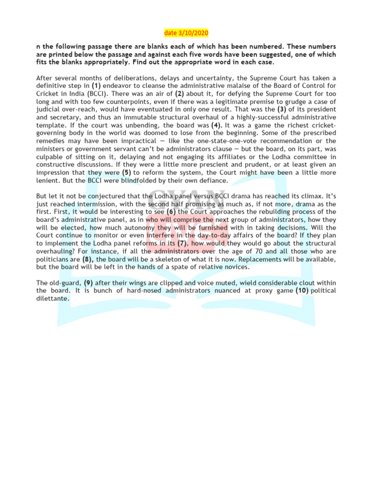 Date 3/10/2020 | PDF | Politics | Games & Activities