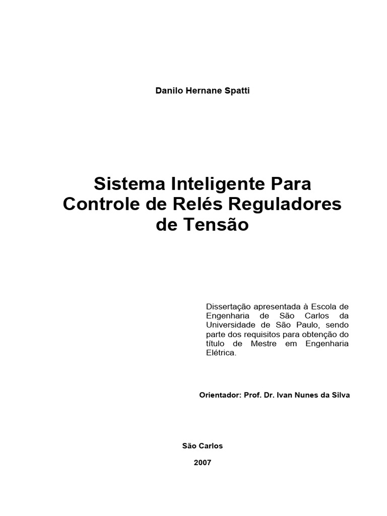 Spatti | PDF | Rede elétrica | Setor de energia elétrica