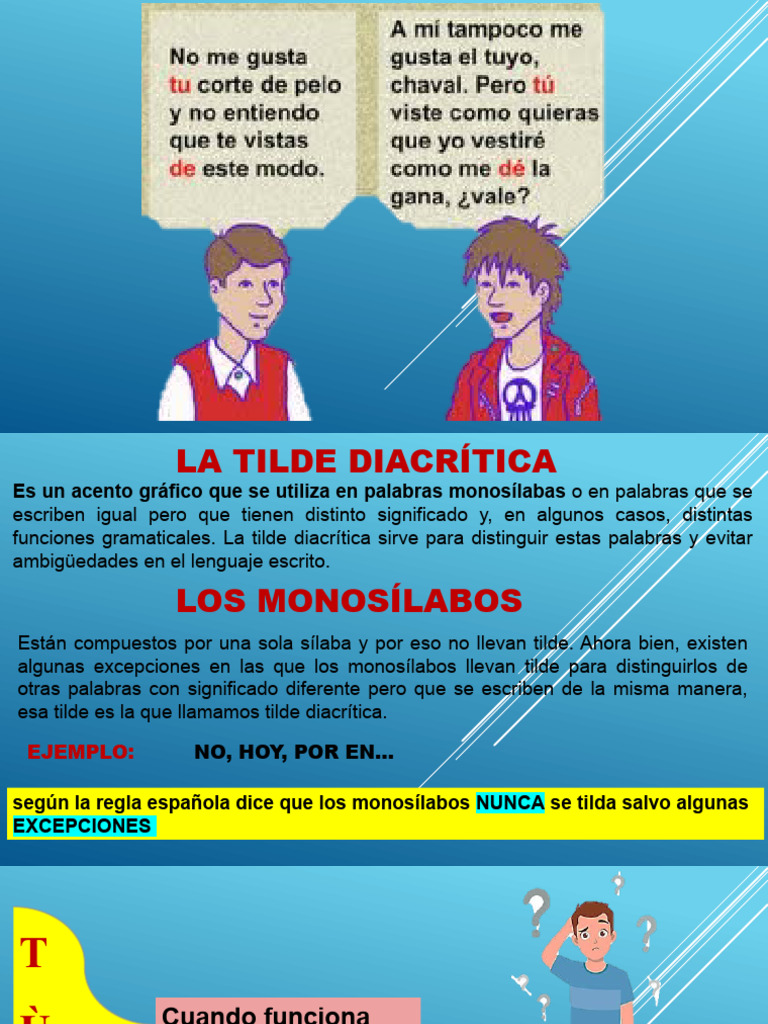 La Tilde Diacritica | PDF | Artes del Lenguaje y Comunicación