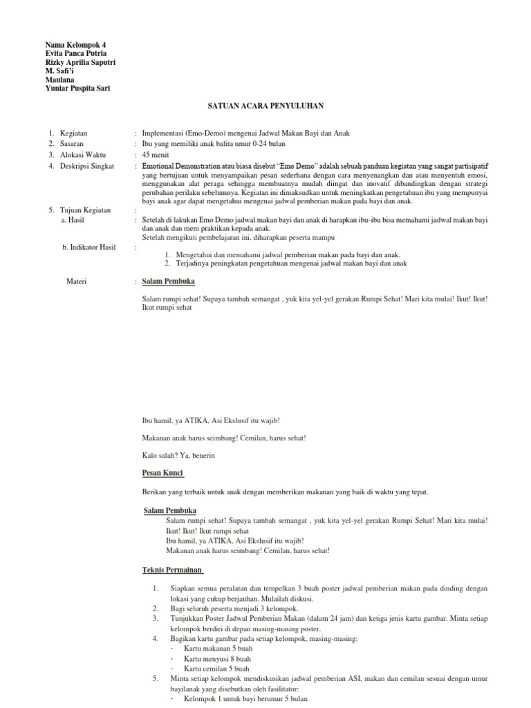 PDF Sap Kelompok 4-Emo-Demo | PDF