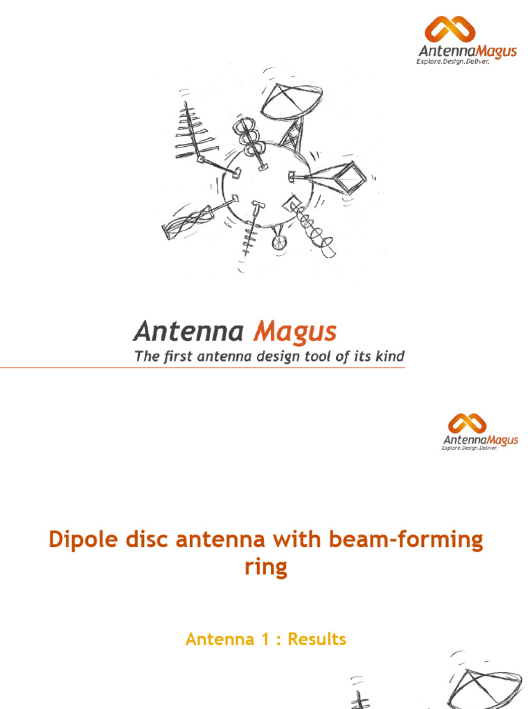 Dipole Disc Antenna Design Overview | PDF | Antenna (Radio) | Waves