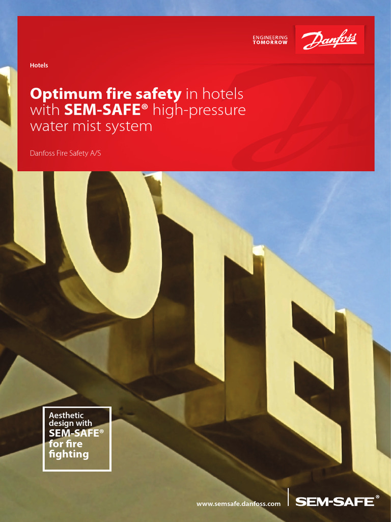 Danfoss Fire Safety SEM-SAFE® Water Mist For Hotel Fire Protection ...