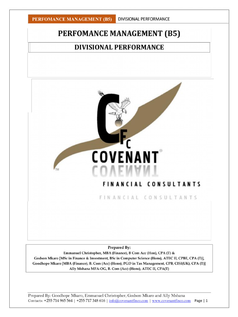 Divisional Performance | PDF