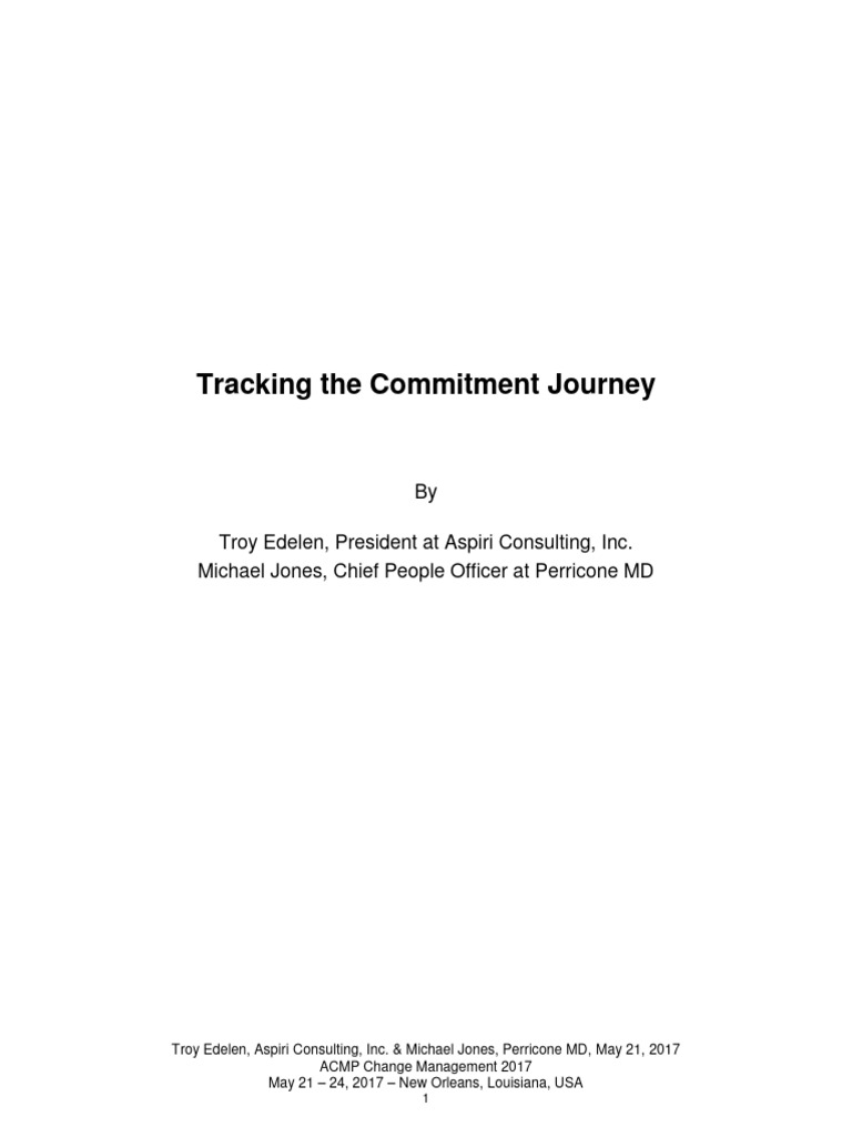 Tracking The Commitment Journey | PDF | Microsoft Excel