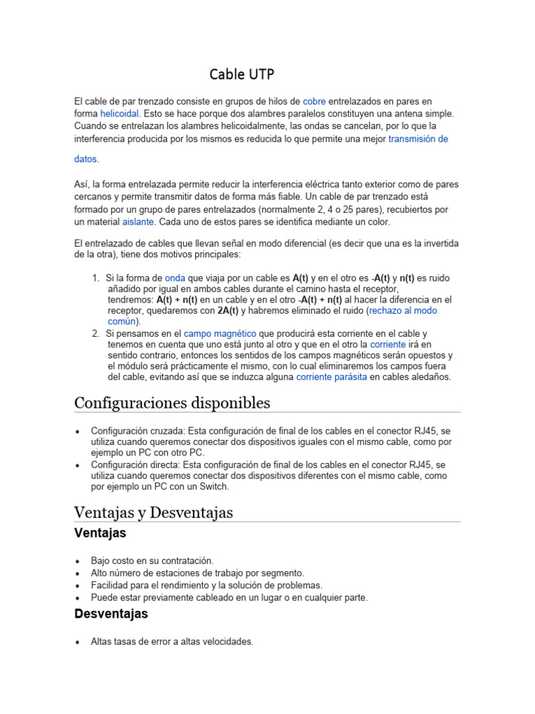Guía de Cableado UTP y Conectores RJ45 | PDF | Tecnología de ...